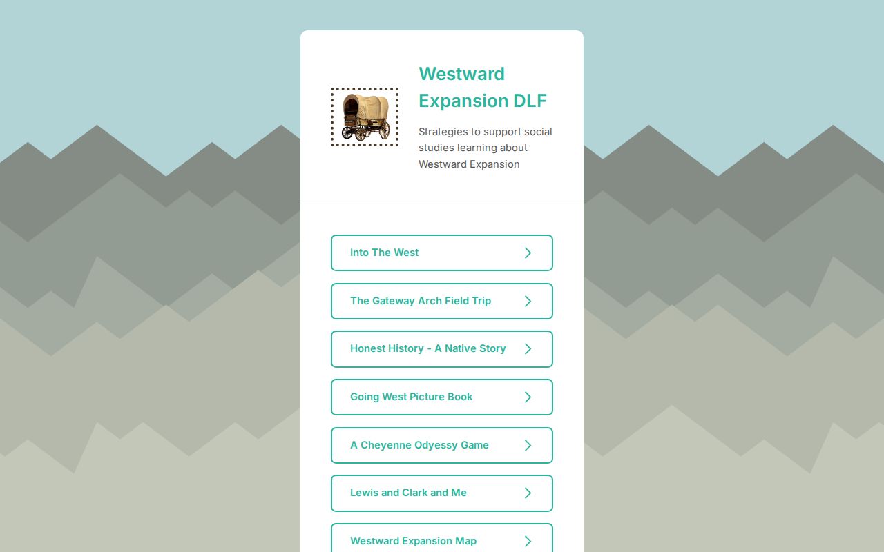 Westward Expansion Resources